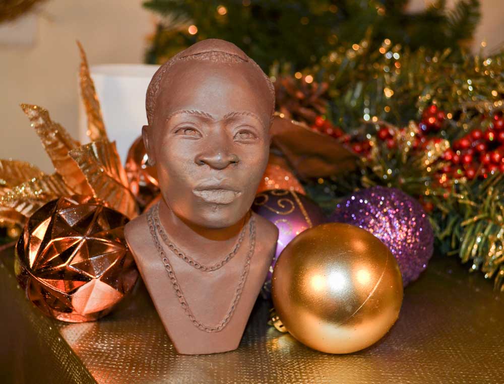 One of a kind African Fine Art: Hand Carved Clay Head by Kenyan Artist ...