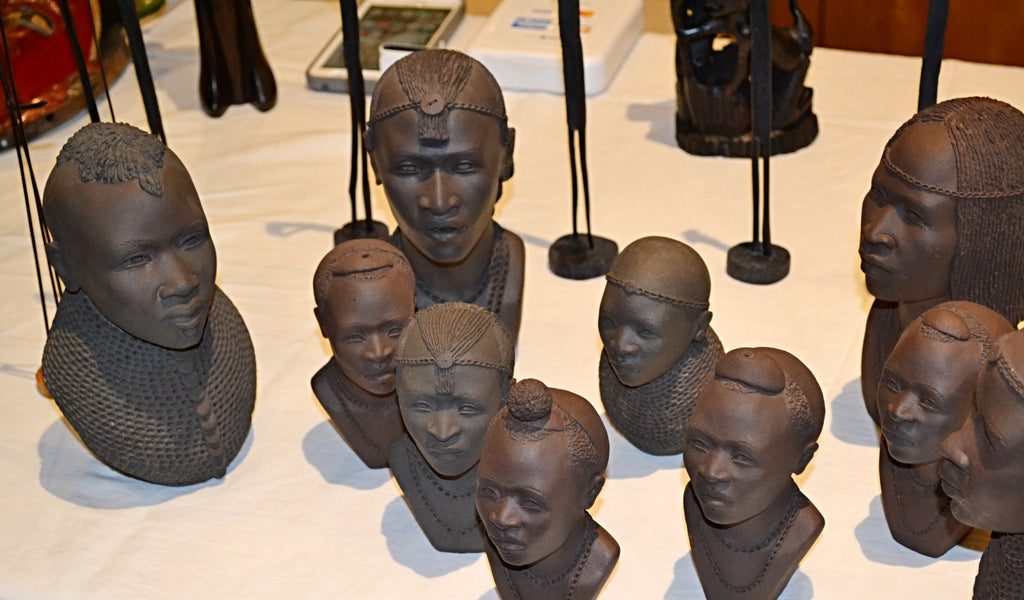 One of a kind African Fine Art: Hand Carved Clay Head by Kenyan Artist ...